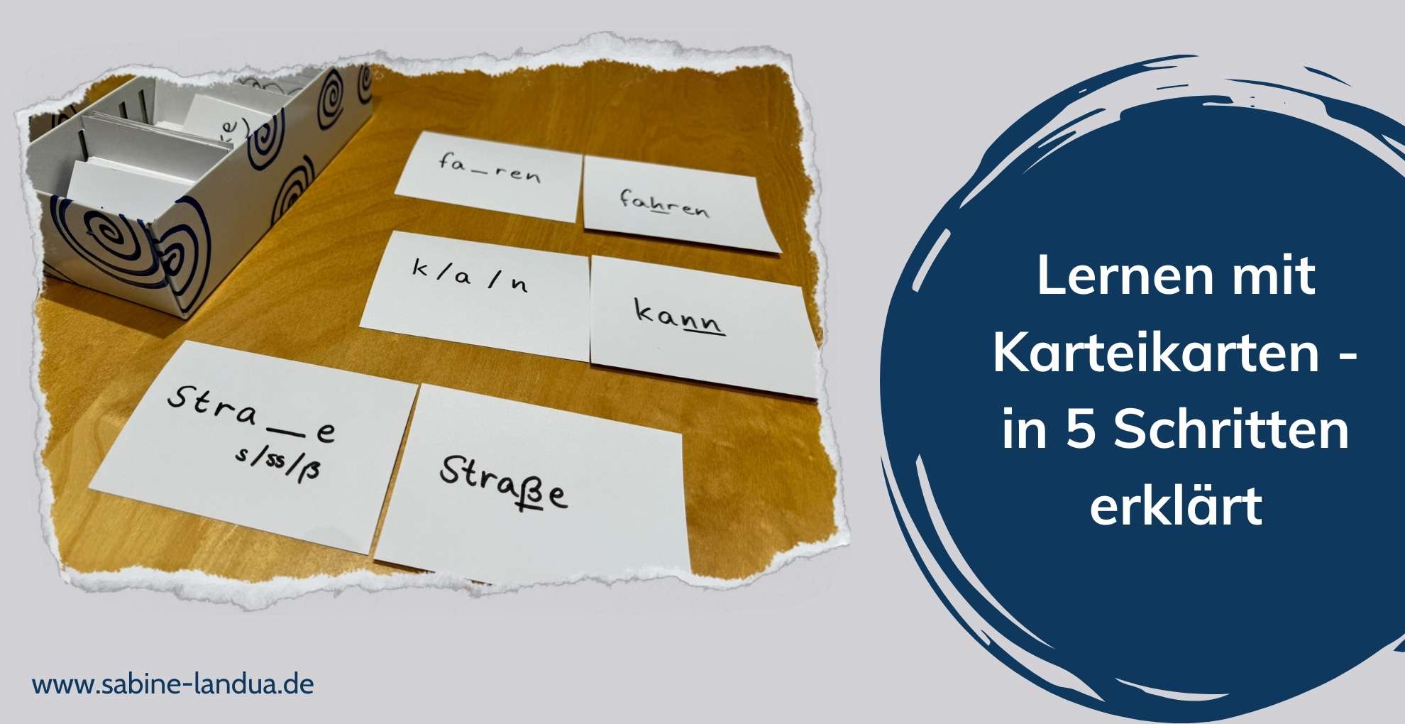 Lernen mit Karteikarten – in 5 Schritten erklärt! - Sabine Landua